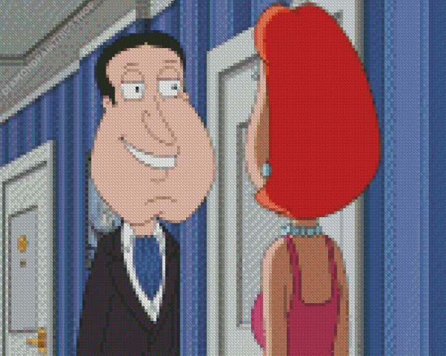 Glenn Quagmire And Lois - 5D Diamond Paintings - DiamondPaintings.SHOP