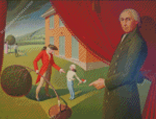 Parson Weems Fable Grant Wood - 5D Diamond Paintings - DiamondPaintings ...