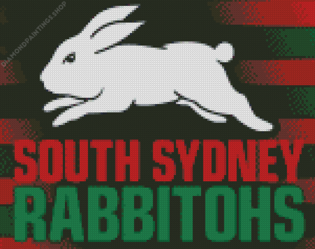 South Sydney Rabbitohs Poster - 5D Diamond Paintings - DiamondPaintings ...
