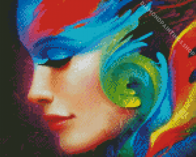 Psychedelic Woman - 5D Diamond Paintings - DiamondPaintings.SHOP