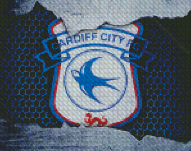 Cardiff City Football Logo - 5D Diamond Painting - DiamondPaintings.SHOP