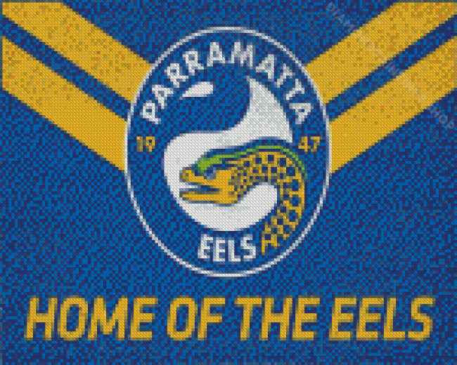Parramatta Eels Flag Logo - 5D Diamond Painting - DiamondPaintings.SHOP