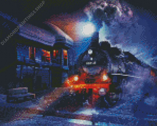 Steam locomotive Diamond Painting - DiamondPaintings.SHOP